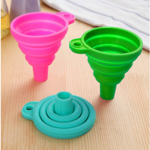 3PCS Funnel Set Silicone Collapsible Portable Kitchen Tool For Cooking ...