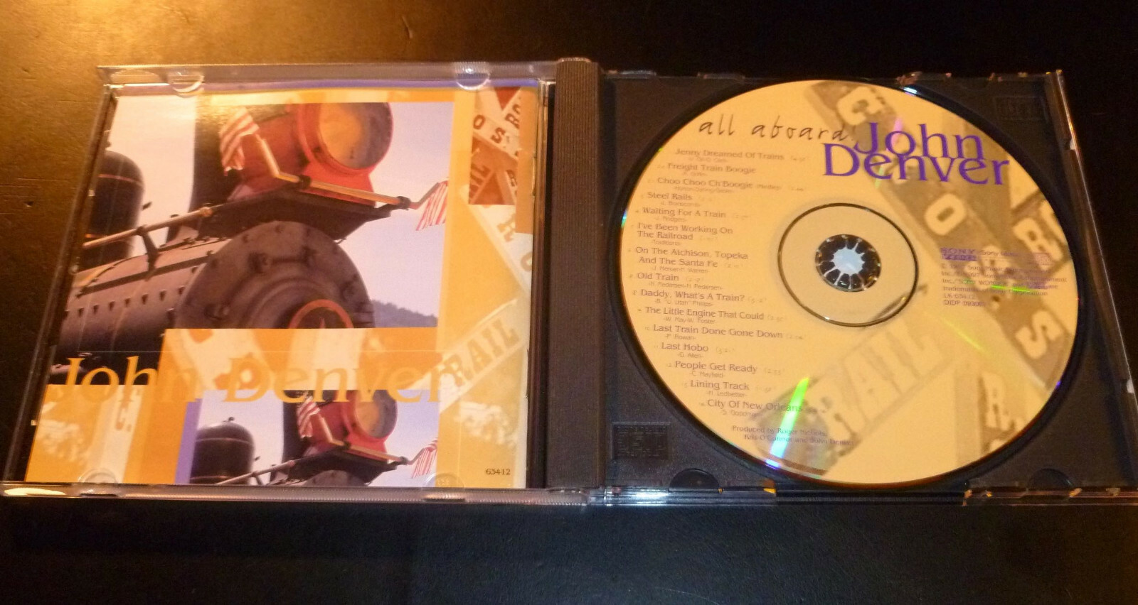 JOHN DENVER "All Aboard" (CD 1997, Sony Wonder) 15-Tracks *GREAT SHAPE ...