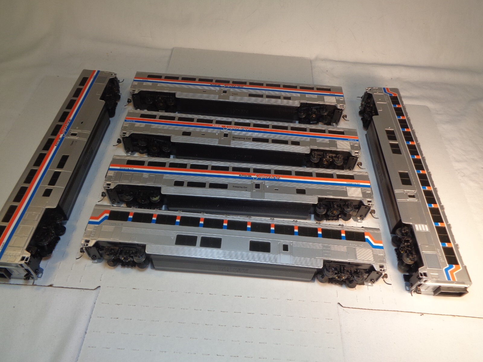 HO Scale Lot of 6 Walthers Amtrak Superliner Passenger Cars | eBay