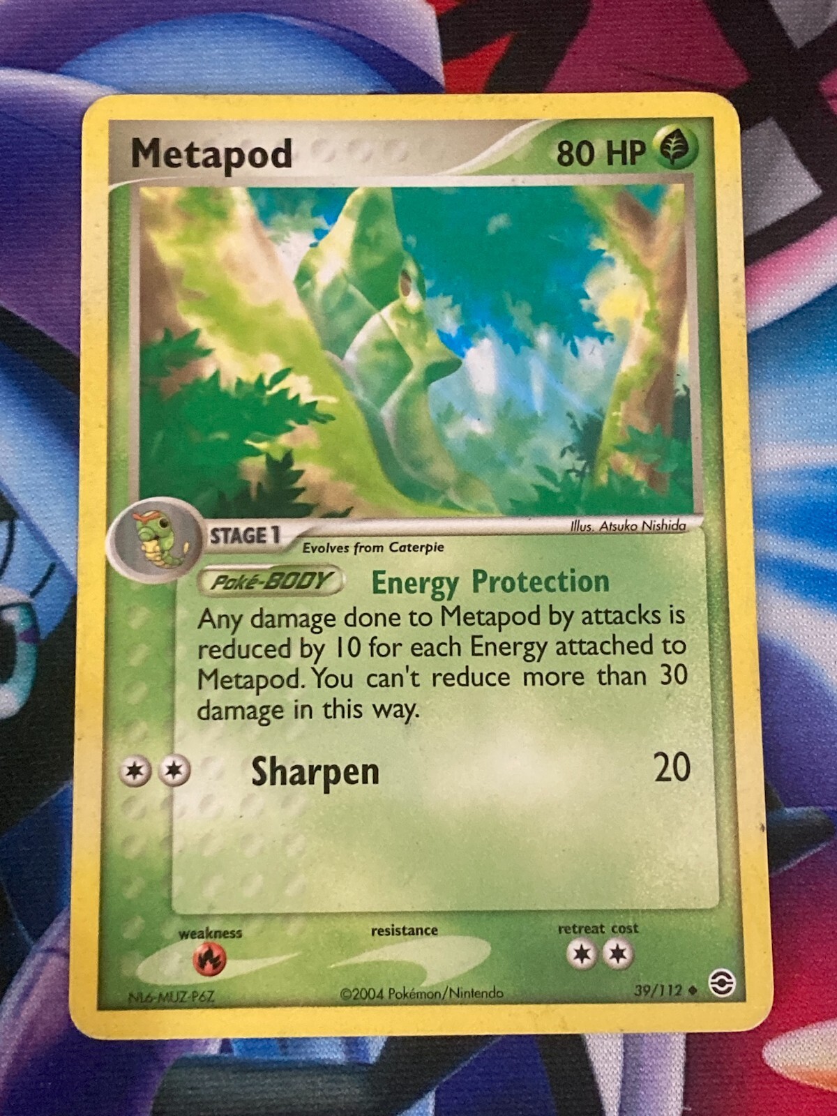 Metapod 39/112 Uncommon Ex Fire Red Leaf Green LP/NM Pokemon card | eBay