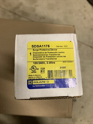 Square D SDSA1175 120/240V Surge Protective Device 3 Wire SurgeLogic 1 ...
