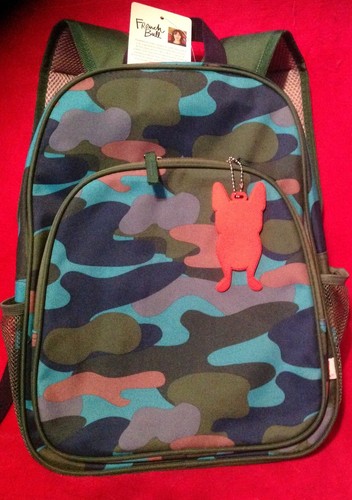 French Bull Kids Backpack Blue & Green Camo School Bag Brown Boy NEW | eBay