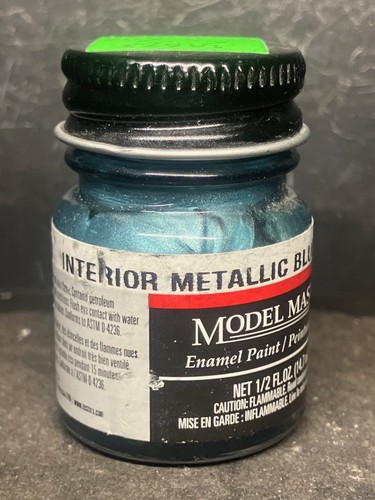 Testors Model Master Interior Metallic Blue 2119 Semi Gloss Enamel ...