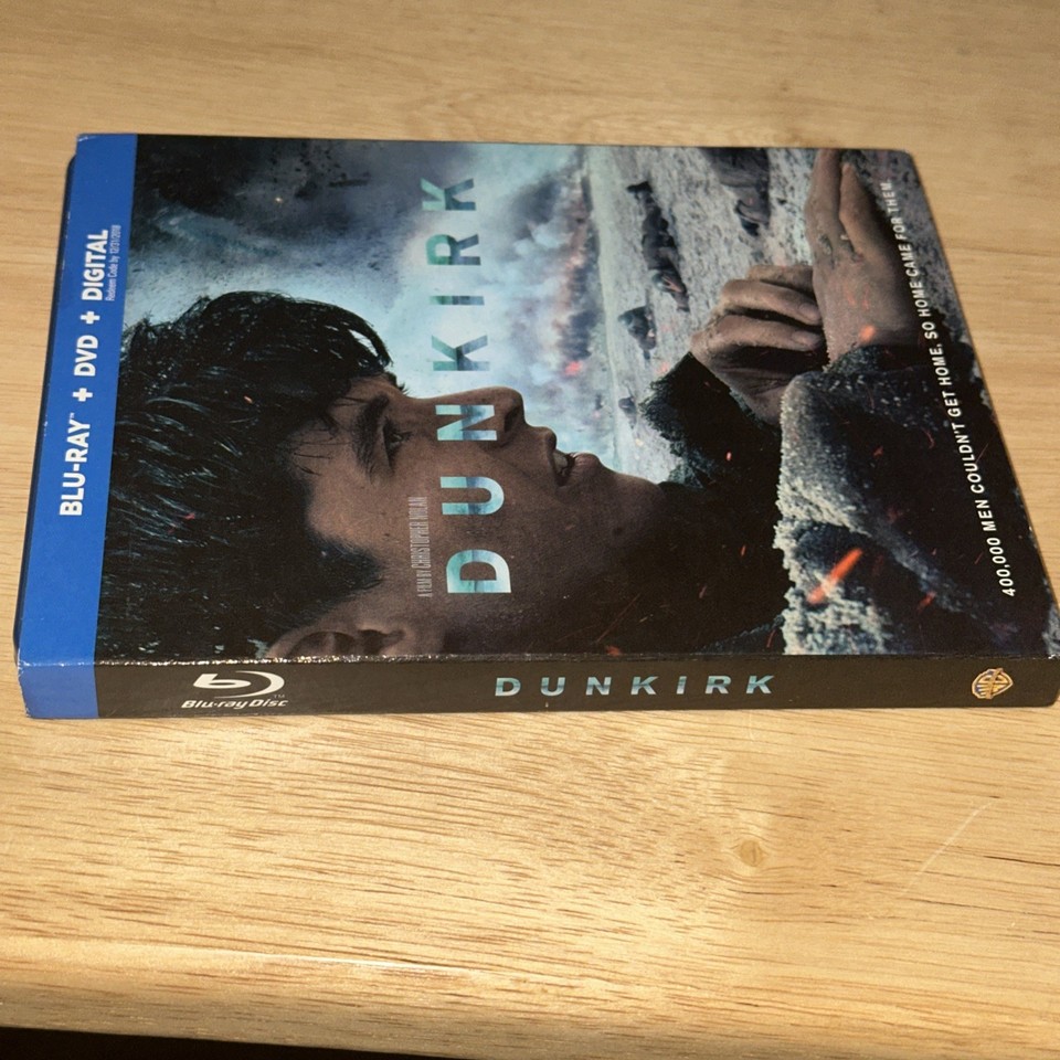 Dunkirk (Blu-ray + DVD + Digital, 2017) Like New Tom Hardy 3 Disc ...