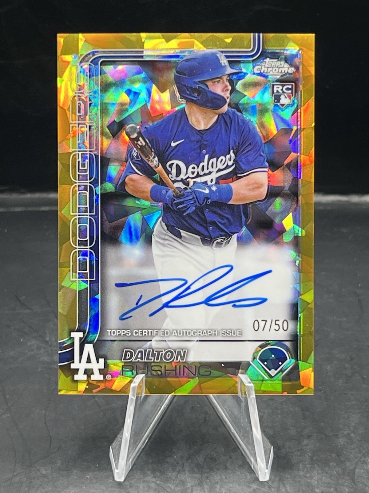 Dalton Rushing 2025 Topps Chrome Sapphire Edition #RA-DR Rookie ...