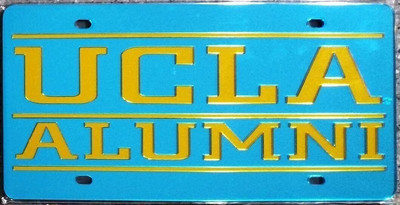UCLA Bruins Premium Laser Cut Tag License Plate, Mirrored Acrylic ...