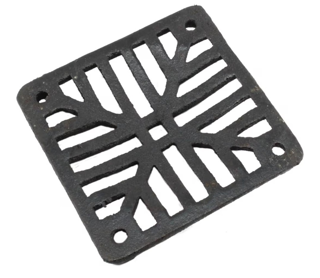 Black Cast Square Drain Grate Gully Grid Cover (9" 225mm x 10mm) | eBay UK