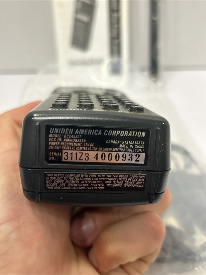 Uniden BC245XLT TrunkTracker II Bearcat Handheld 300 Channel Scanner | eBay