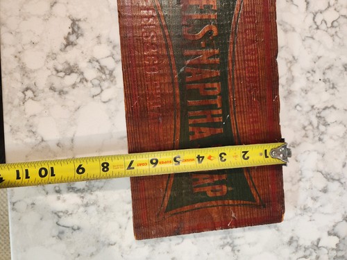 Vintage Advertising Fels-Naptha Soap Wood Crate Wooden Box Side Sign | eBay