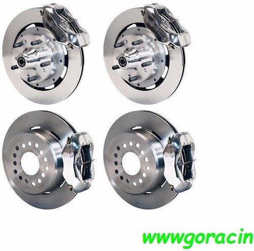 WILWOOD DISC BRAKE KIT,1971-1974 AMC,12" ROTORS,4 PISTON POLISHED ...