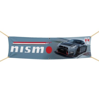 large banner flag 5.5x1.3ft [NISMO GT-R]garage room decora 14492 | eBay