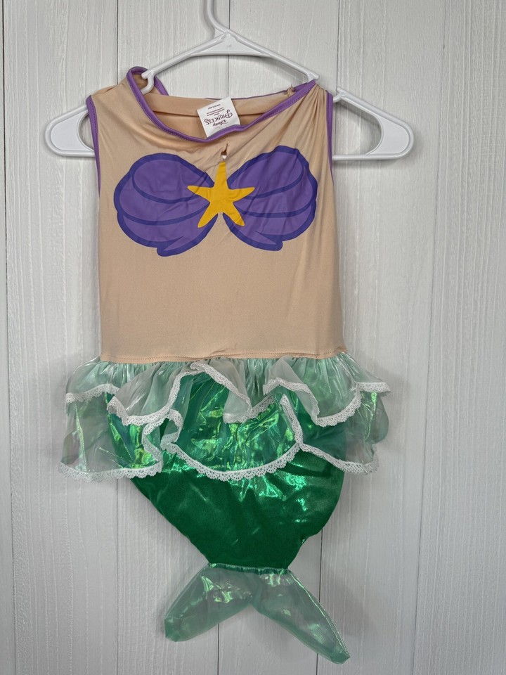 Disney Princess Ariel The Little Mermaid Dog Costume Size L EUC ...
