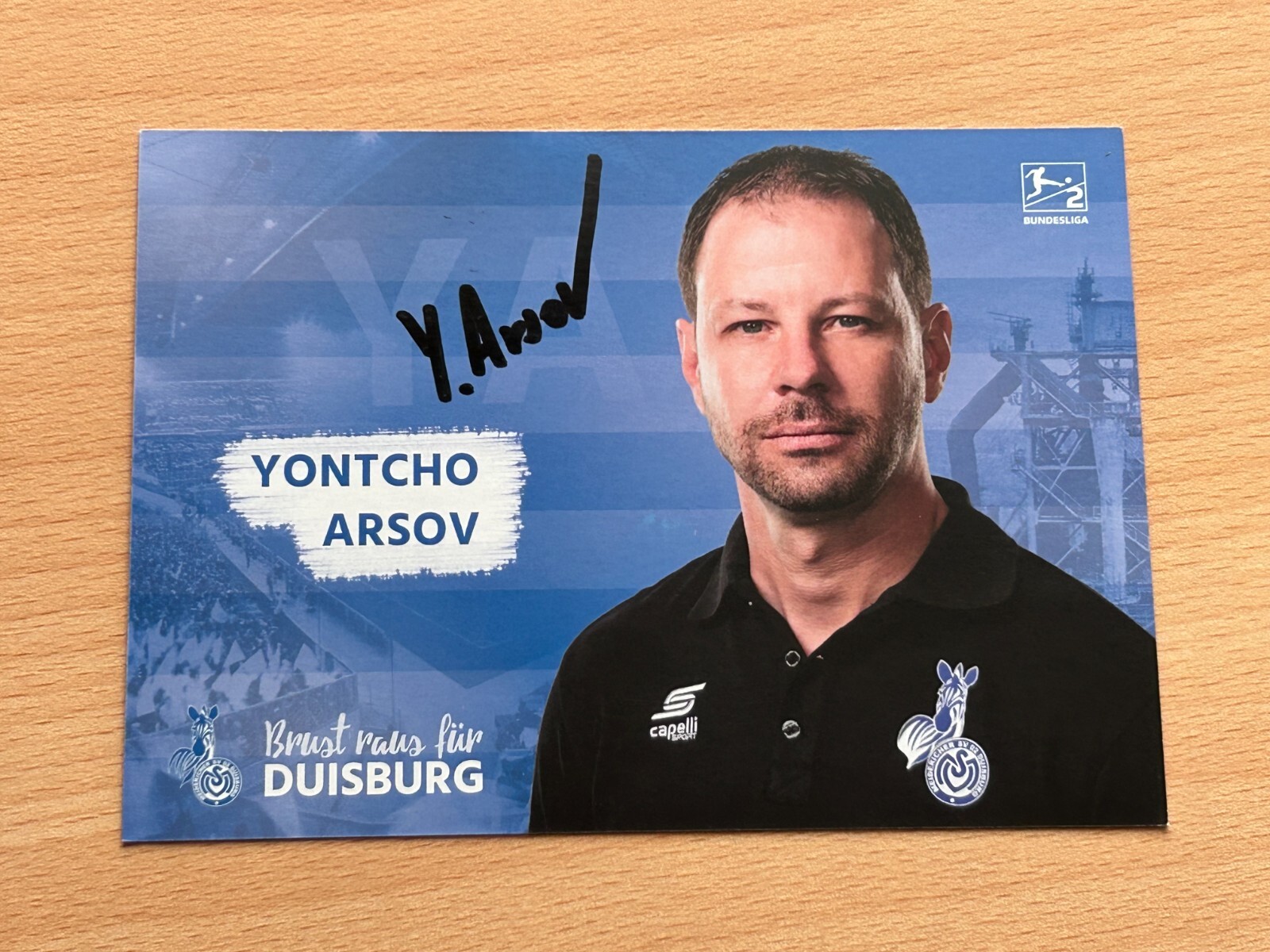 Yontcho Arsov - MSV Duisburg - Autogrammkarte original signiert - # ...