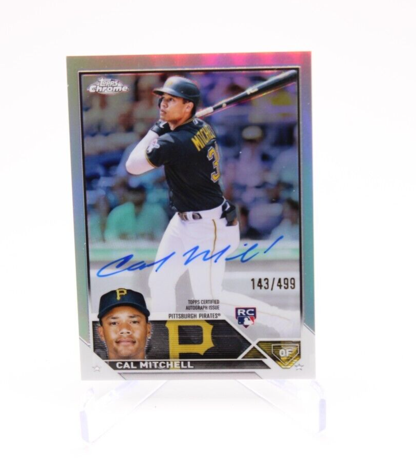 CAL MITCHELL 2023 Topps Chrome RC Autograph Refractor #143/499 Pirates ...