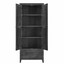 Rustic Gray Grey Pantry Storage Cabinet Shelving Laundry Organizer ...