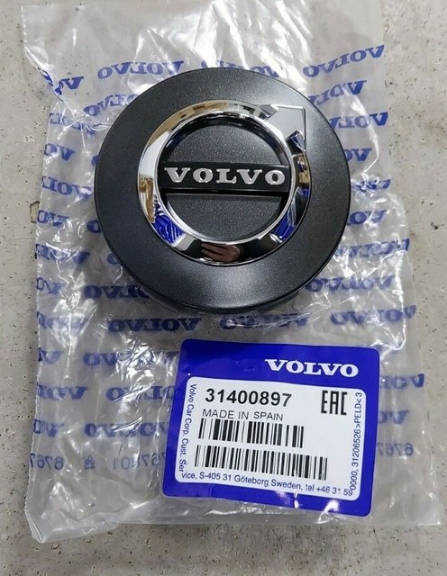 Volvo 64mm Alloy Wheel Centre Hub Cap Trim Dark Grey 31400897 31471435 ...
