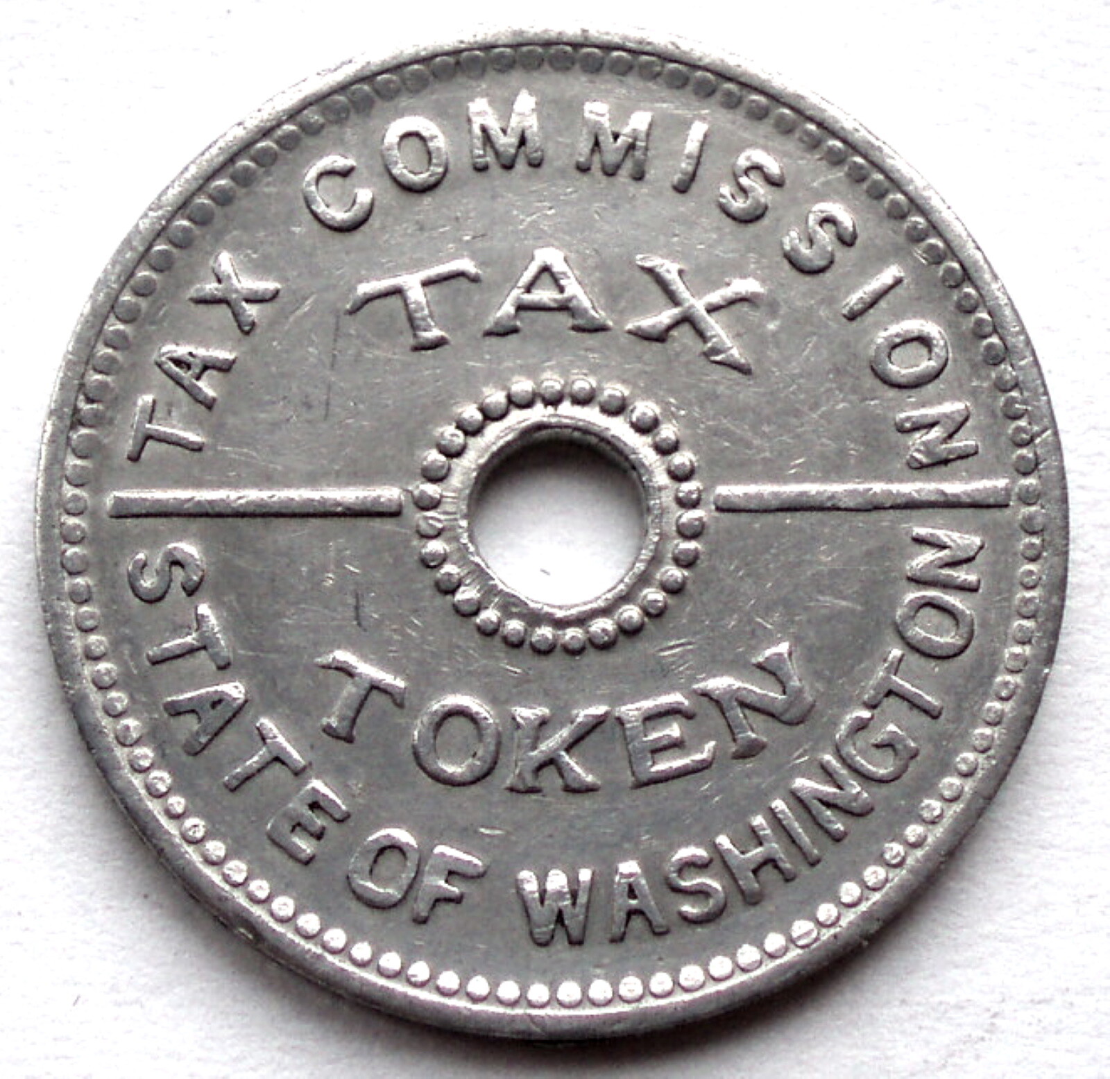 US, WASHINGTON TAX COMMISSION 1935 Token 23mm 1g Al. ZZ4.6 | eBay