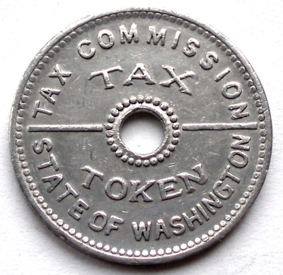 US, WASHINGTON TAX COMMISSION 1935 Token 23mm 1g Al. ZZ4.6 | eBay