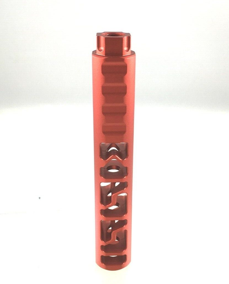 Black,Red,Tan,Gold,Silver,Blue, 6 Inch 5/8x24 TPI Thread Muzzle Brake ...