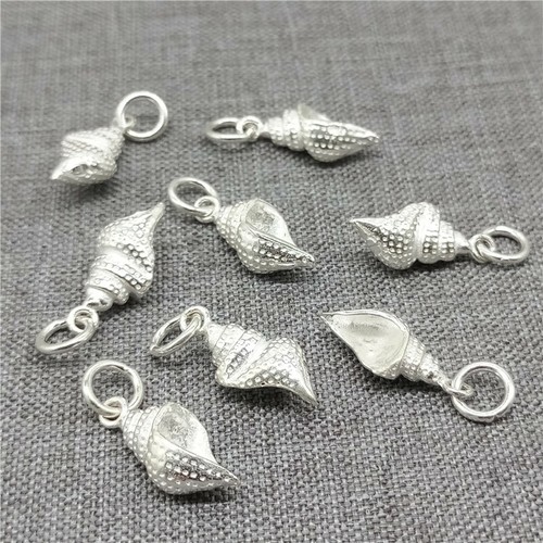 5 Sterling Silver Conch Charms Seashell Sea Shell for Bracelet Necklace | eBay