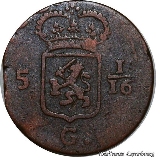 C9938 Indonesia Netherlands East Indies 1 Duit Louis Napoleon 1807 Java ...