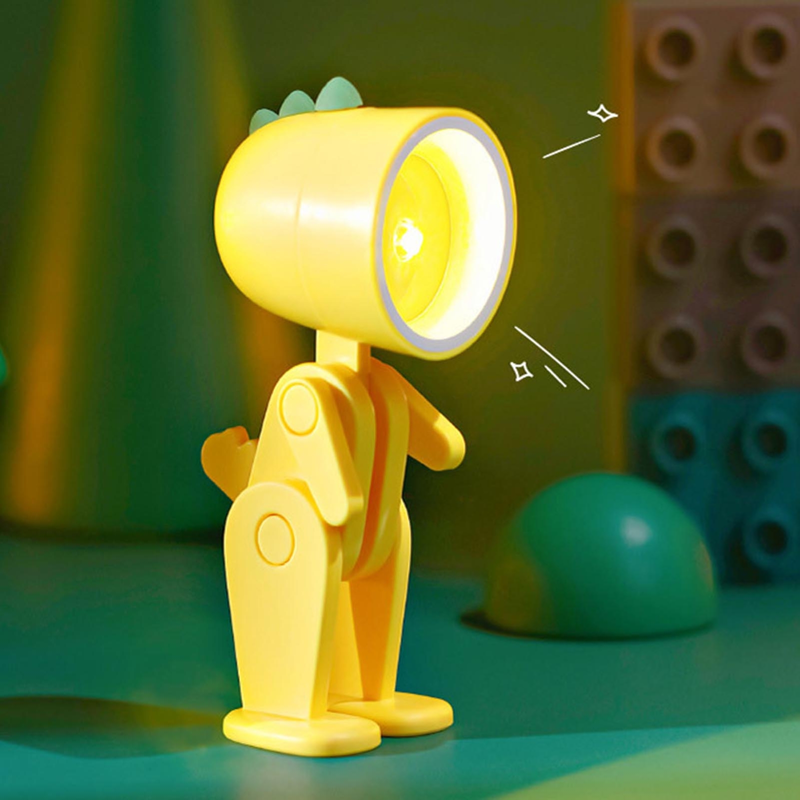 Cartoon Bedside Lamp Creative Shape Decorative Cartoon Dinosaur Style ...