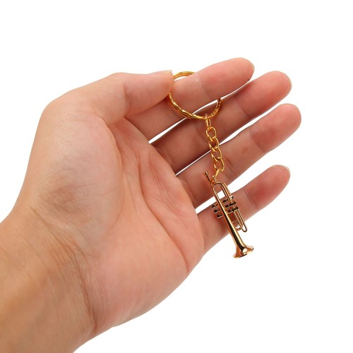 Trumpet Key Chain Pendant Brass Fashionable Stylish Musical Instruments ...