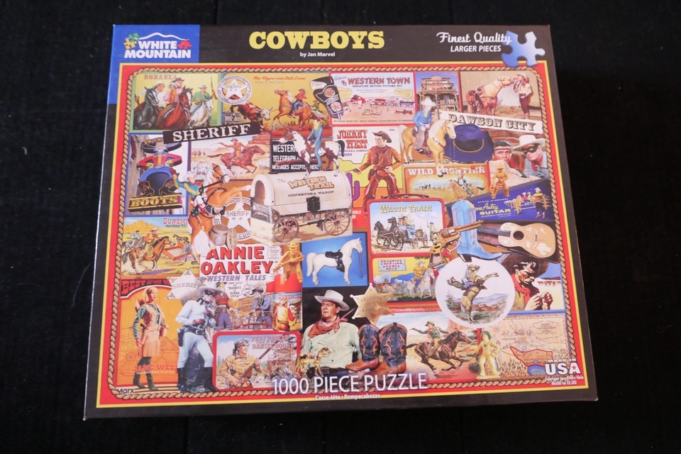 WHITE MOUNTAIN LOT OF 8 1000-pc puzzles WONDERFUL VARIETY - ALL ...