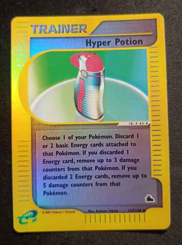 Pokemon Hyper Potion 127/144 Skyridge - Reverse Holo ENG NM- Near Mint ...