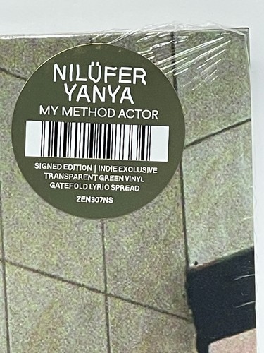 NEW Nilufer Yanya SIGNED My Method Actor Indie Green Vinyl AUTOGRAPHED ...