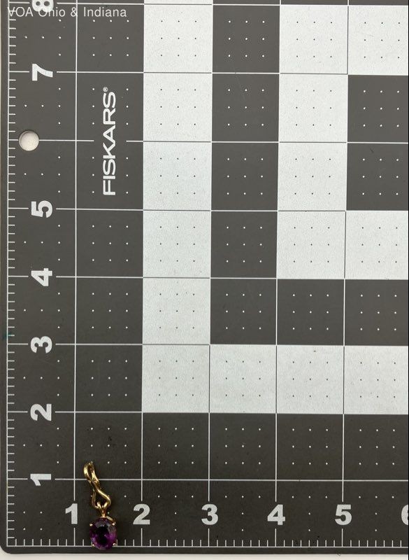 14K Gold Amethyst Gemstone Enhancer Pendant | eBay