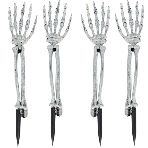 Halloween Realistic Skeleton Stakes Zombie Ghost Arm Stake Severed 4 ...