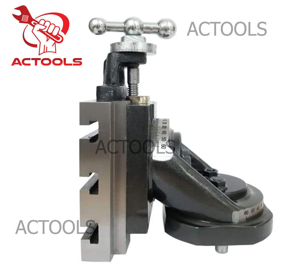 Lathe Vertical Milling Slide Swivel Base 4" x 5" With Self Centering ...