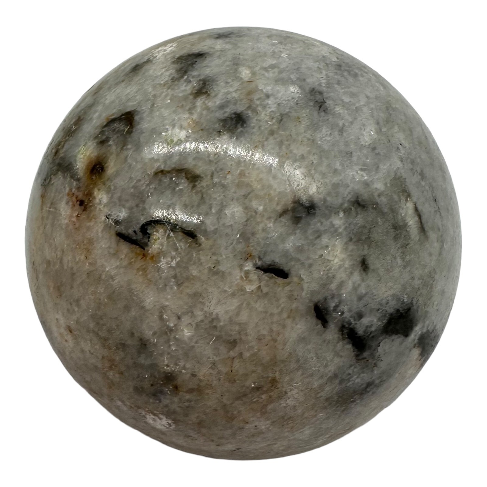 Granite Marble Polished Orb Sphere Ball Gray Decorative Paperweight 31. ...