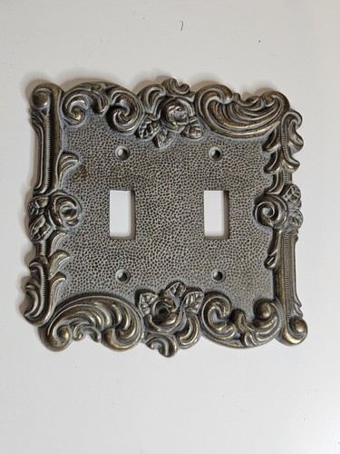 Vintage 1967 American Tack and Hardware 60TT Metal Double Switch Cover ...