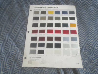 2001 FORD EXPEDITION EXPLORER F150 F250 F350 RANGER EXTERIOR COLOR ...