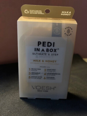Voesh Milk & Honey Pedi in a Box Ultimate 6 Step Vegan - BNIB! | eBay