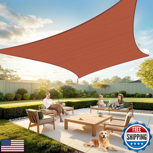 Artpuch 6'x10' Sun Shade Sail Curved Commercial Outdoor Shade Cloth ...