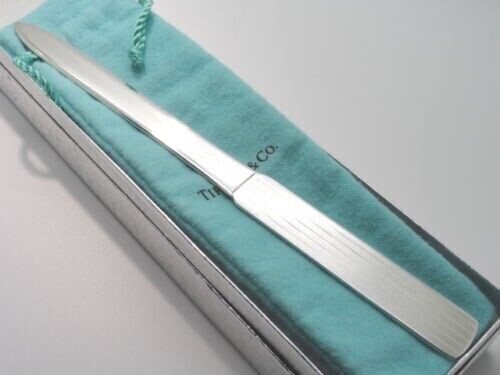 Tiffany & Co. Sterling Silver 33 Gram 7" Engine-turned Envelope Letter ...