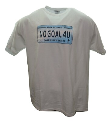 Rinky Brand State of Denial No Goal 4u Goalie University Novelty Hockey ...