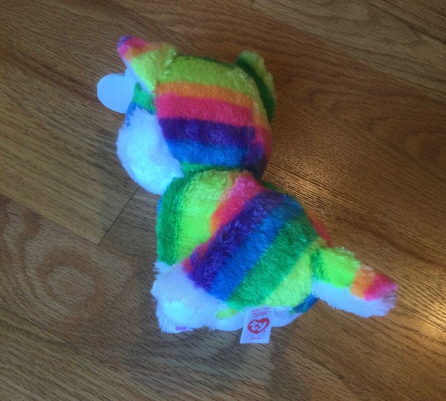 Ty Beanie Boos River The 6" Multi Color Wolf GWL 2016 in Hand for sale ...