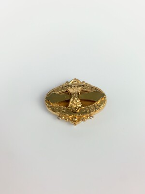 A Victorian Gold Filled Cross Brooch Pin | eBay