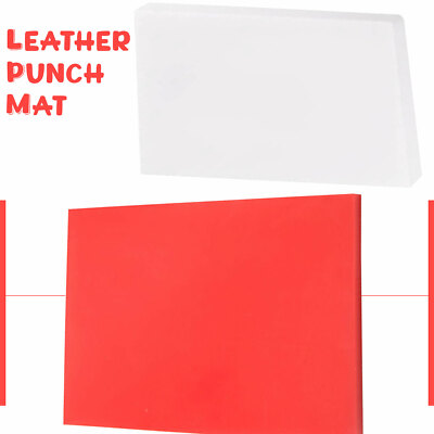 Leather Craft DIY Punch Hole Press Plastic or Rubber Mat Board 2 Color ...