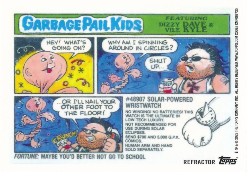 212B AIR-HEAD JED 2023 GPK Garbage Pail Kids Chrome Series 6 REFRACTOR ...