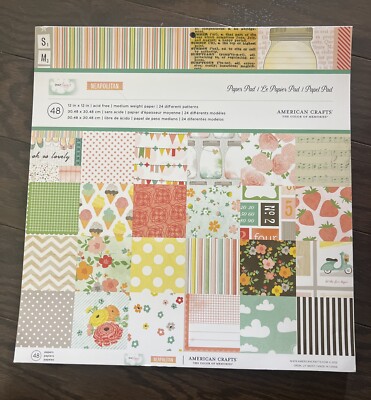 Dear Lizzy Neapolitan Paper Pad 12x12 Missing 2 Sheets | eBay