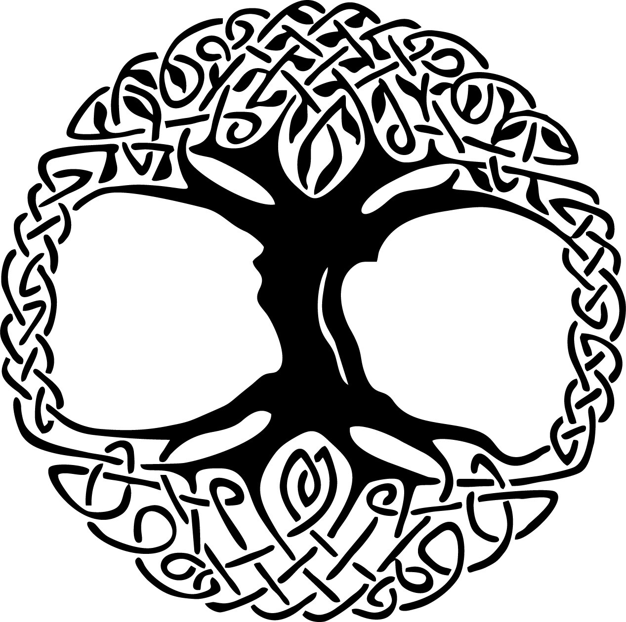 4” Celtic Tree Of Life Sticker Irish Ireland Druid Symbol Full Leaves ...