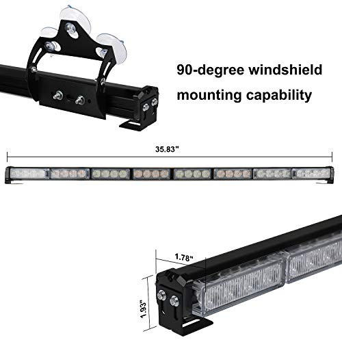 36-Inch 32LED Traffic Advisor Light Bar with Flashing Emergency Caution ...