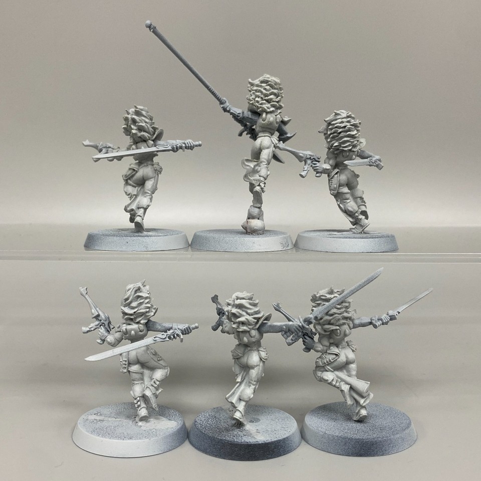 6 CONVERTIES FINECAST ELDAR HOWLING BANSHEES AELDARI WARHAMMER 40K 40 ...