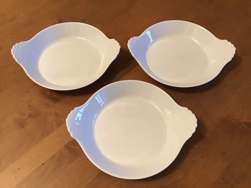 Apilco Porcelain Au Gratin #5 1/2 White Baking Dishes 3 Piece Set | eBay