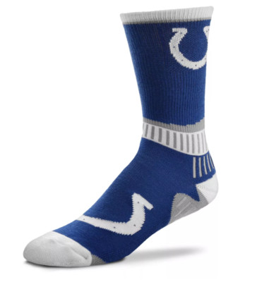 Indianapolis Colts Football Blue Sport Big Deuce Crew Socks | eBay